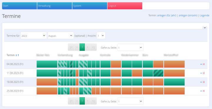 Mitarbeiter- und Terminverwaltung - Friedlein Software & Webentwicklung